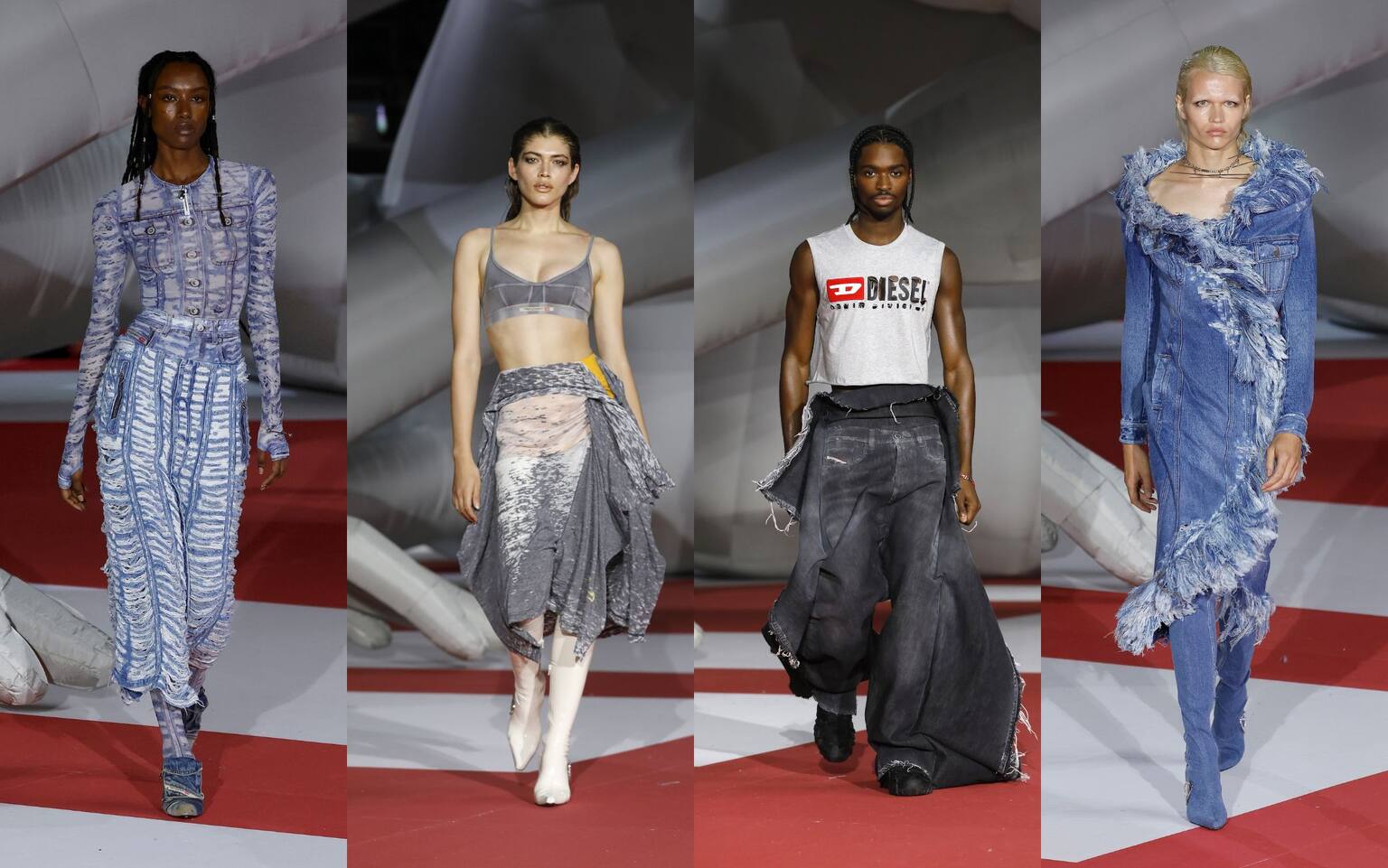 Milano Fashion Week: Diesel sfila davanti al pubblico all'Allianz Arena ...