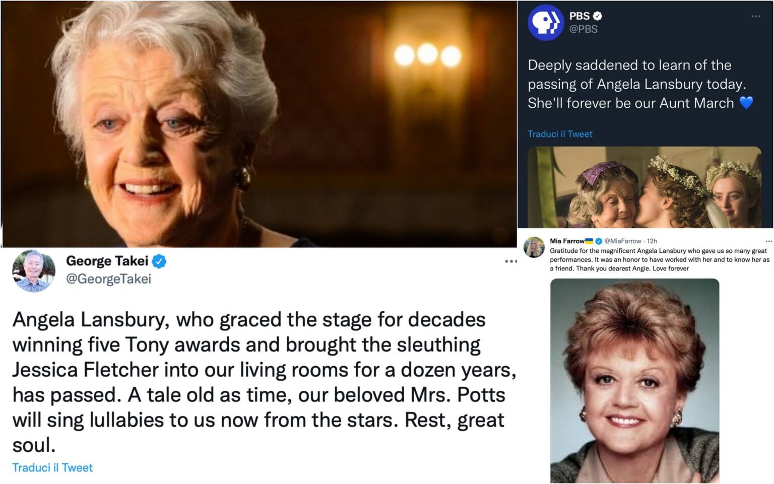 Un anno dalla morte di Angela Lansbury, i migliori film della Signora ...