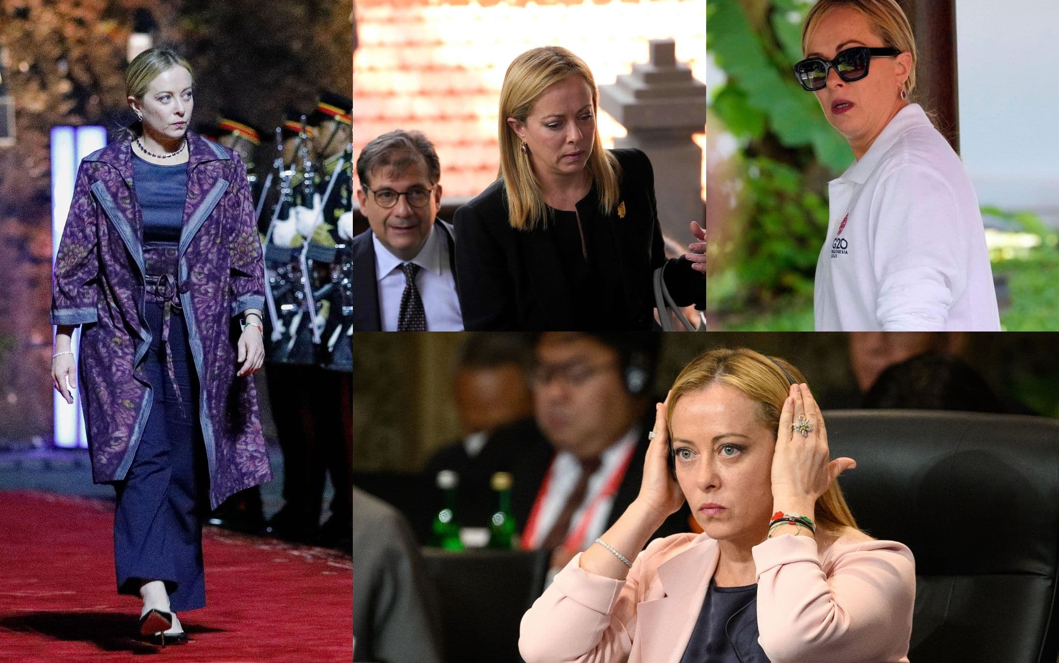 Moda, tutti i look del presidente Giorgia Meloni al G20 di Bali. FOTO