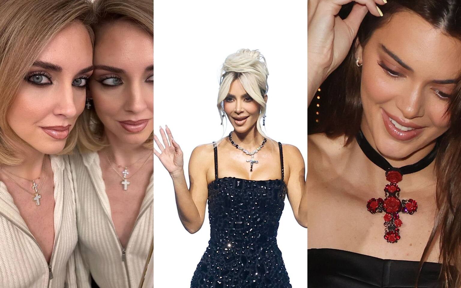 Da Chiara Ferragni a Kim Kardashian, la collana con la croce è il ...