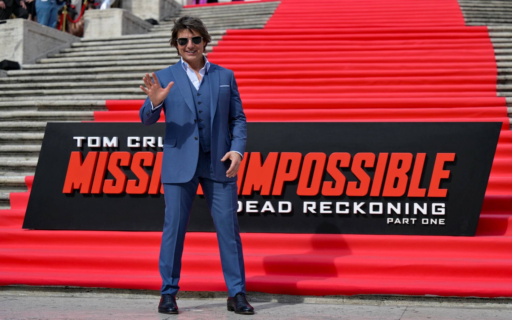 Mission Impossible 7, Tom Cruise e il cast del film a Roma per la ...