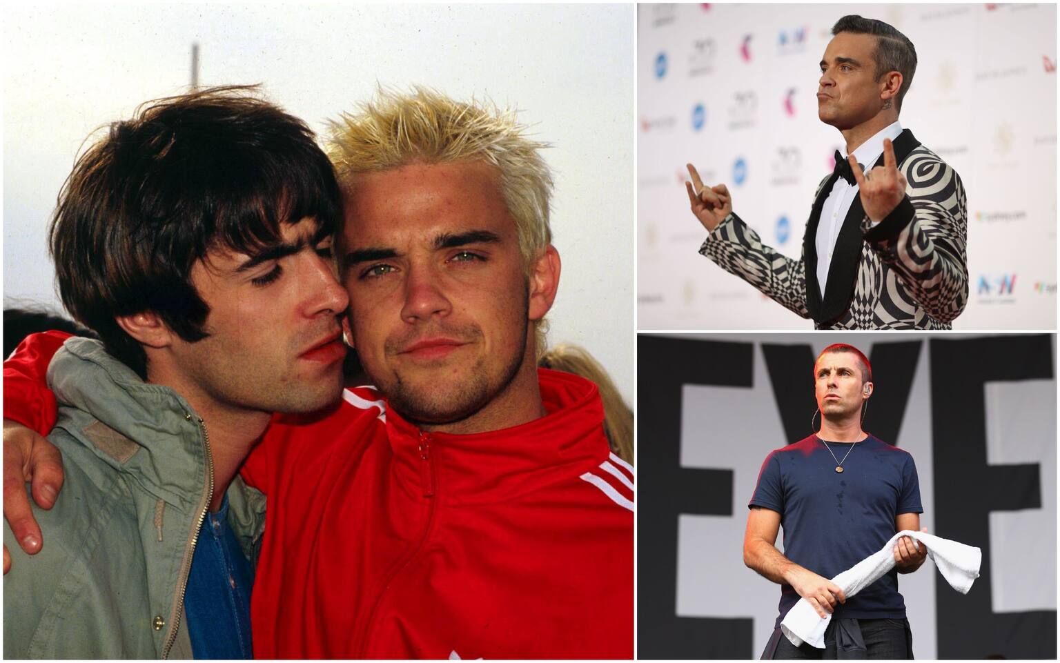 Robbie Williams vs Liam Gallagher fanno pace: una lite fra star lunga ...