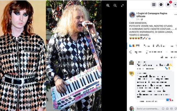 Cugini di Campagna contro Måneskin: Thomas copia Nick Luciani sul palco ...