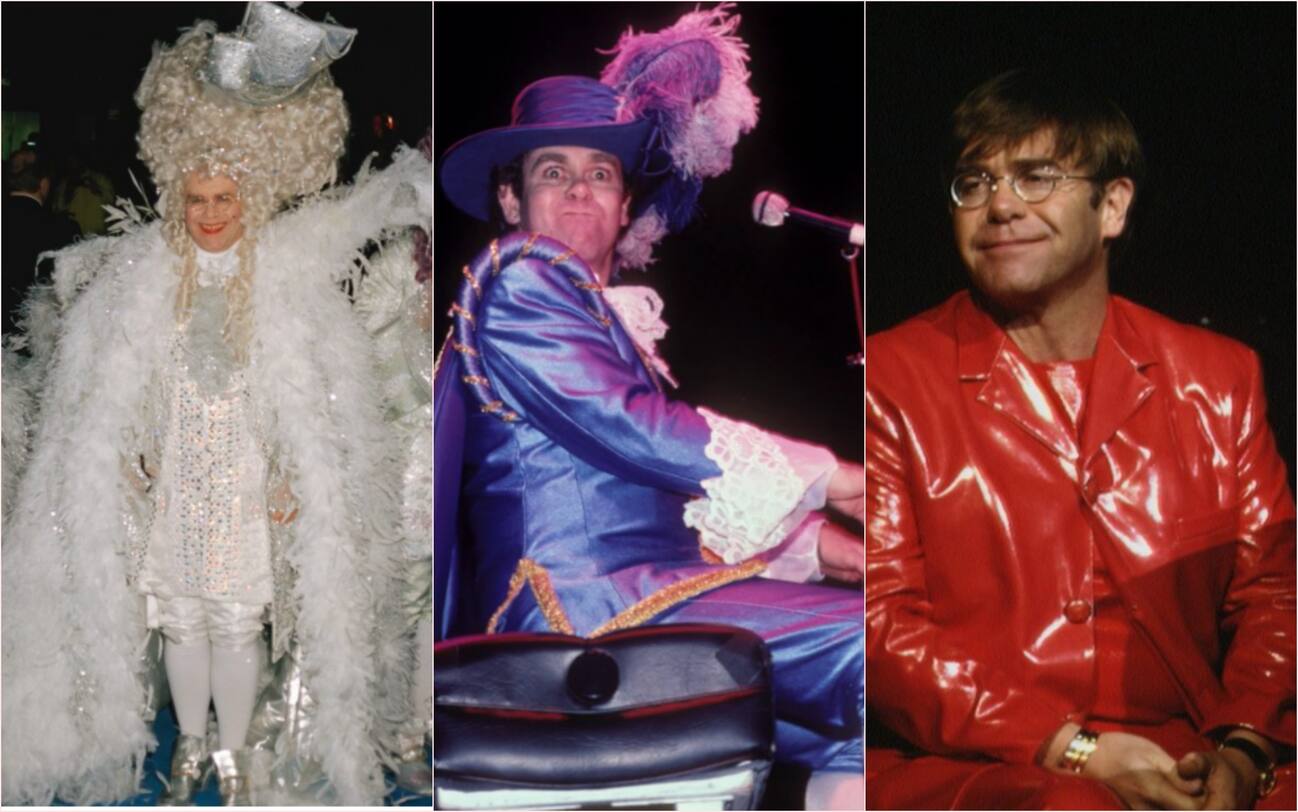 Elton John compie 76 anni: i suoi look più famosi. LE FOTO | Sky TG24