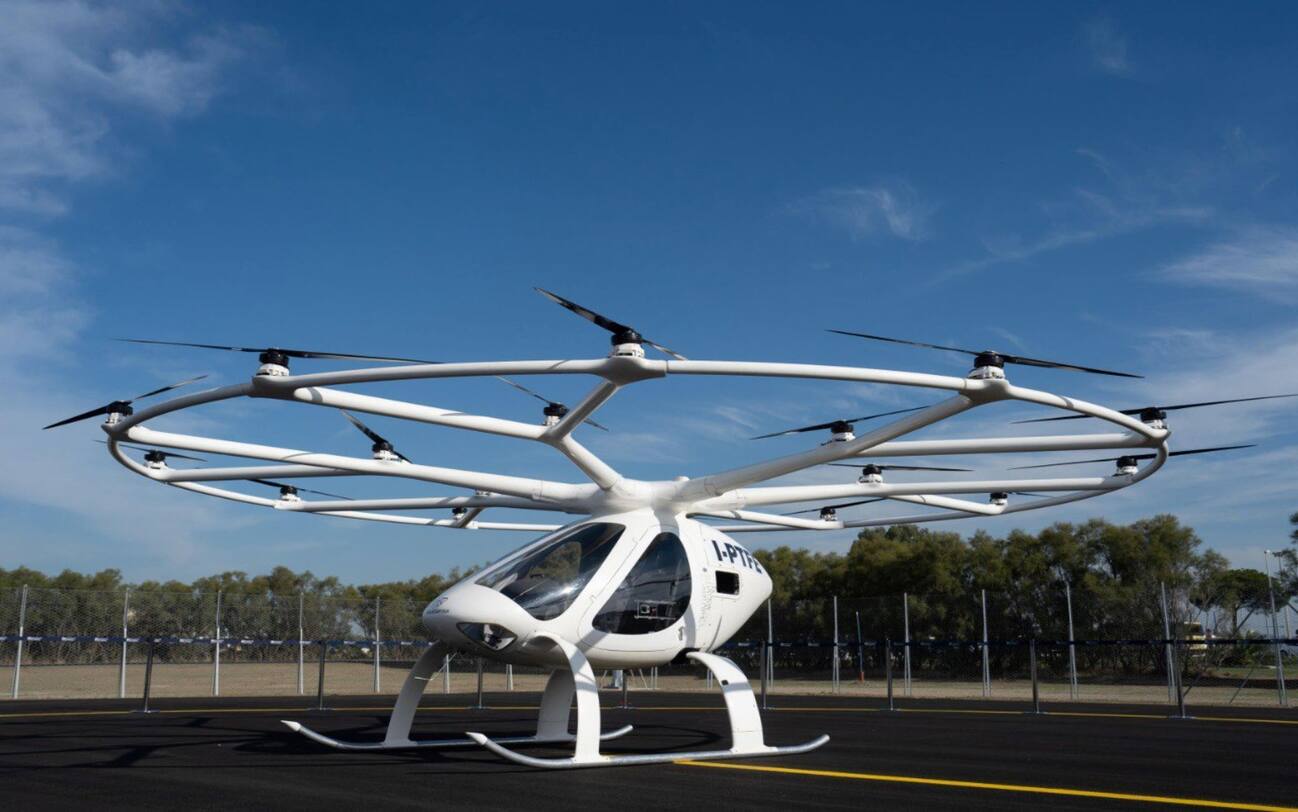 Taxi volante, primo test per il Volocopter che collegherà Roma a ...