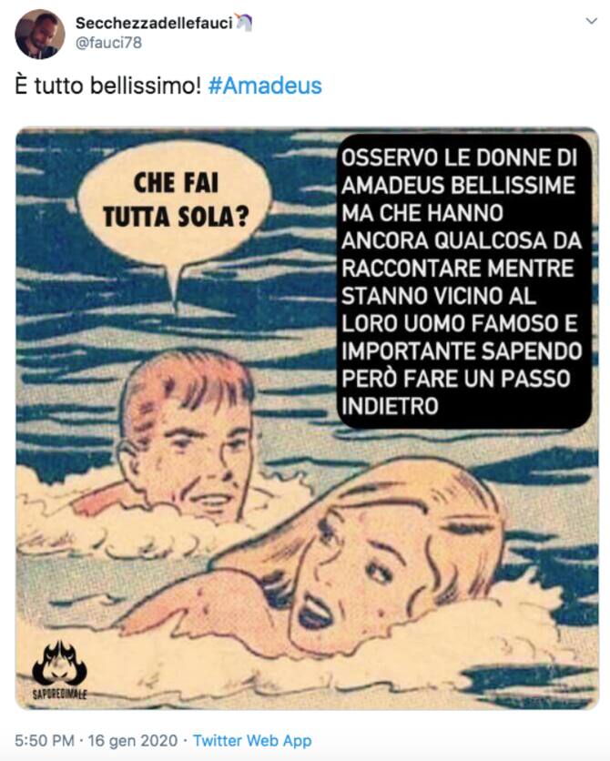 Amadeus, i 15 meme più divertenti sulle presunte dichiarazioni sessiste