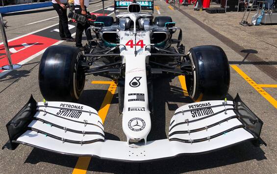 Formula 1, la livrea della Mercedes per il GP di Germania. FOTO | Sky Sport