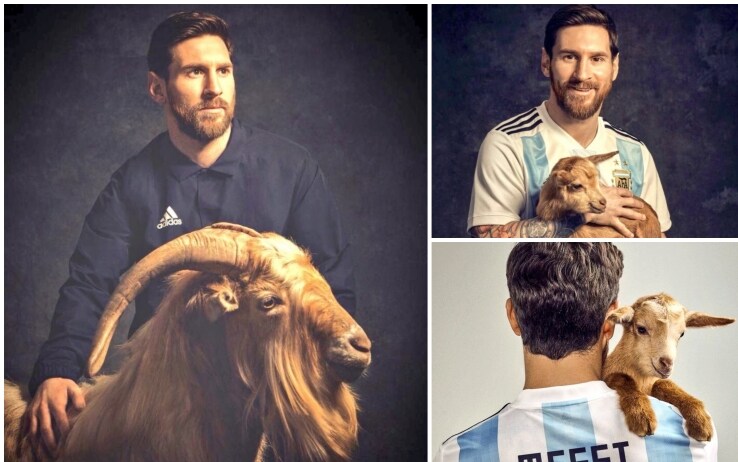 Prima del Mondiale, Messi si scatta delle foto con le capre: il motivo ...