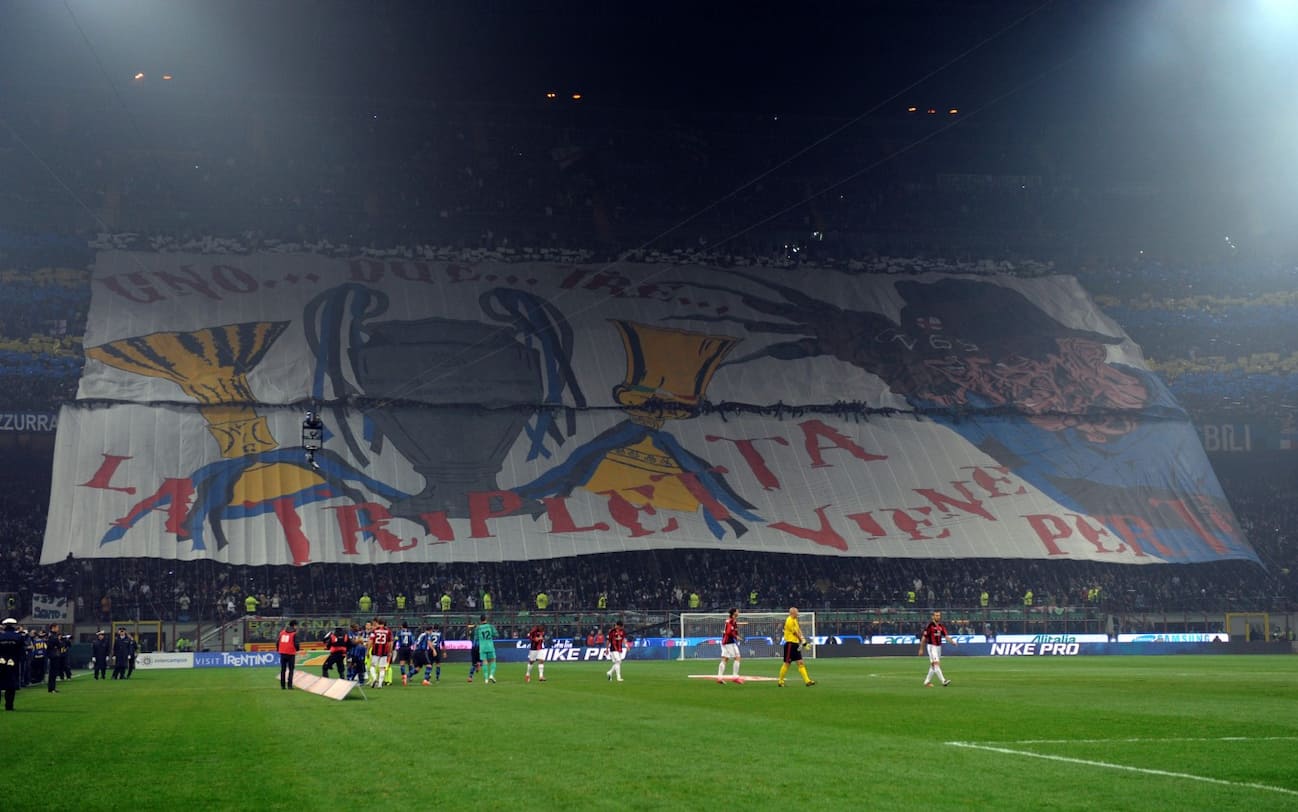 Inter-Milan, il derby delle curve: tutte le coreografie più belle. LE ...