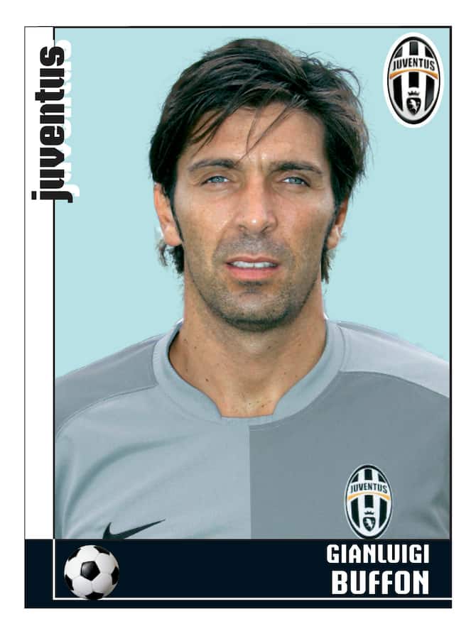 Buffon, 40 anni da icona: l'evoluzione di un mito nelle figurine Panini ...