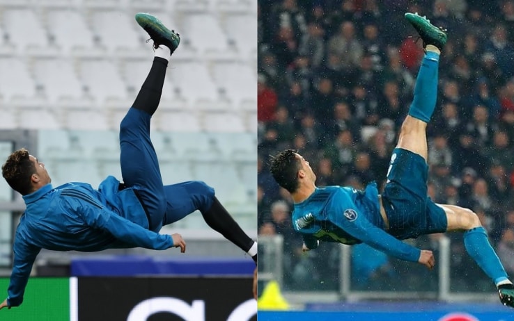 CR7, il gol in rovesciata non è un caso: l'aveva provata in allenamento ...