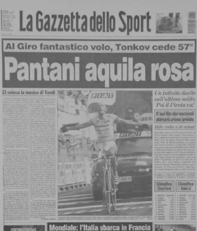 Marco Pantani anniversario morte: le prime pagine dei giornali sul ...