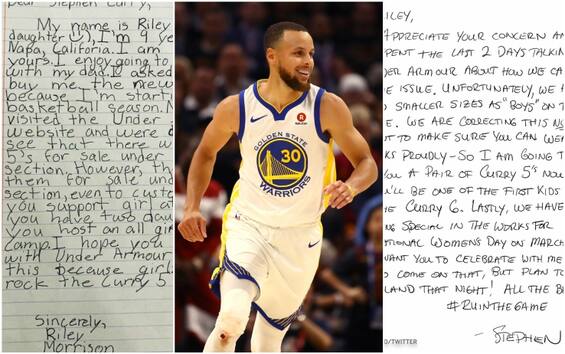 NBA: la tifosa scrive una lettera, Steph Curry rende disponibili le ...