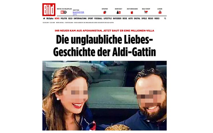 Katja Albrecht, la regina del discount sposa l'ex profugo afgano Tareq ...