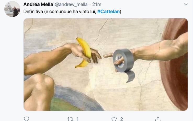 La banana di Cattelan da 120mila dollari, i meme più divertenti sui ...